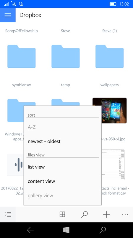 Dropbox UWP hits v5.0, gains facelift, new layout